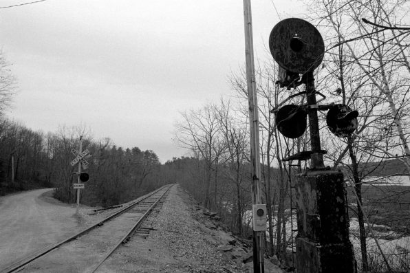 Old Railroad Crossing Signs and Signals on the Maine Central Lower Road ...